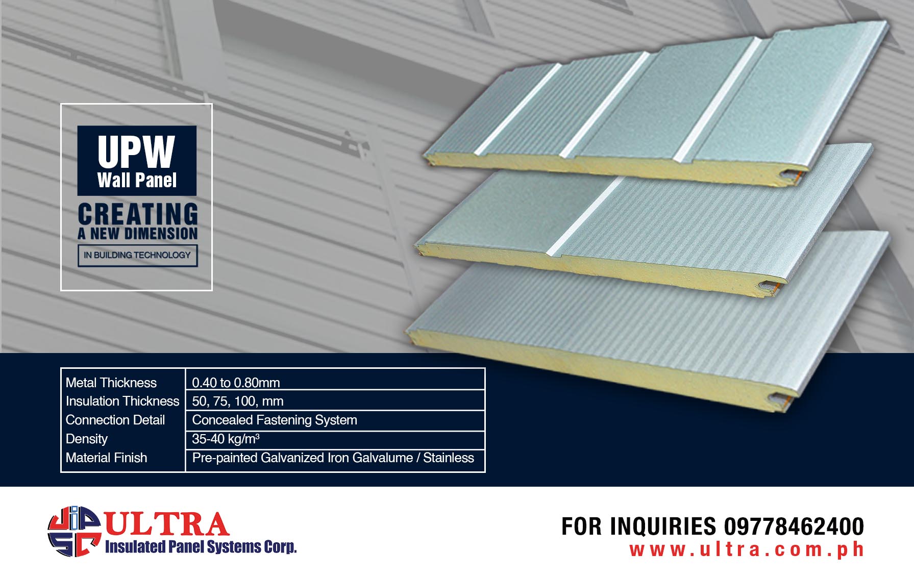 ULTRA PANEL WALL – Ultra Insulated Panel Systems Inc